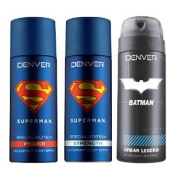 DENVER Superman Power & Strength and Batman Urban Legend Deodorant ...