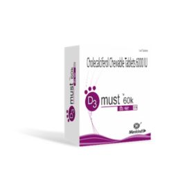 D3 Must 60K Chewable Tablet_MANKIND PHARMA - Fitbynet
