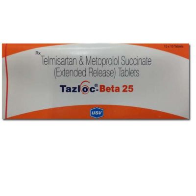Tazloc Beta 25 Tablet PR_USV Ltd - Fitbynet