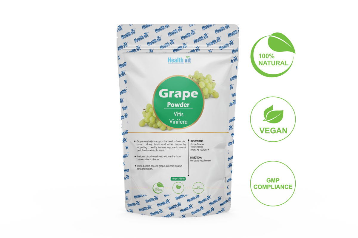 HealthVit Natural Grape (Vitis Vinifera) Powder - Fitbynet